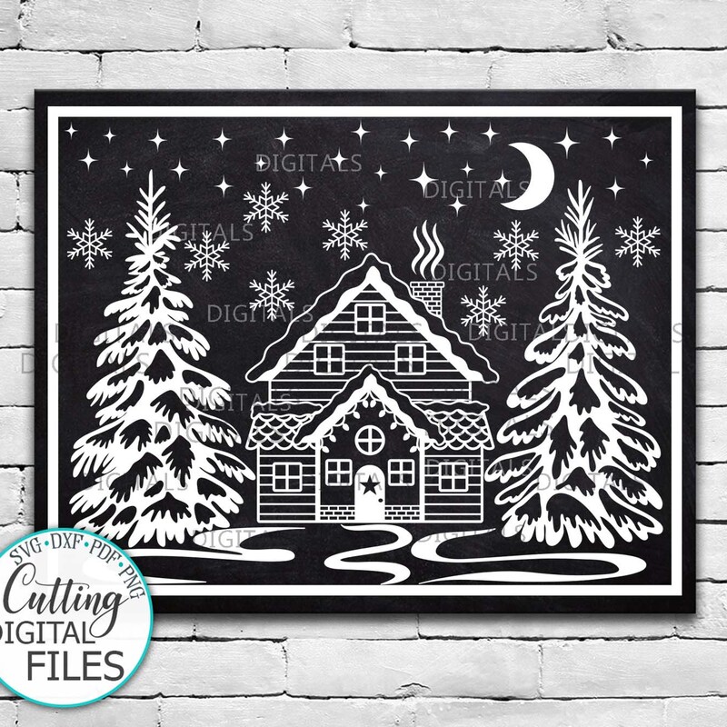 Winter Scene Svg - Etsy
