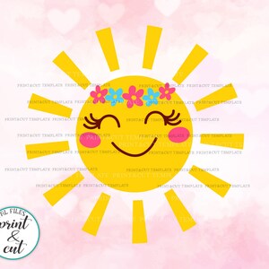 Sun Svg Smiling Sun Svg File Toddler Svg File Kids Svg - Etsy