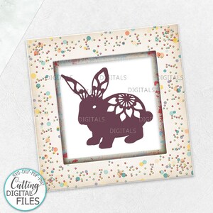 Floral Bunny Svg Bunny Mandala Svg Easter Bunny Svg Rabbit - Etsy
