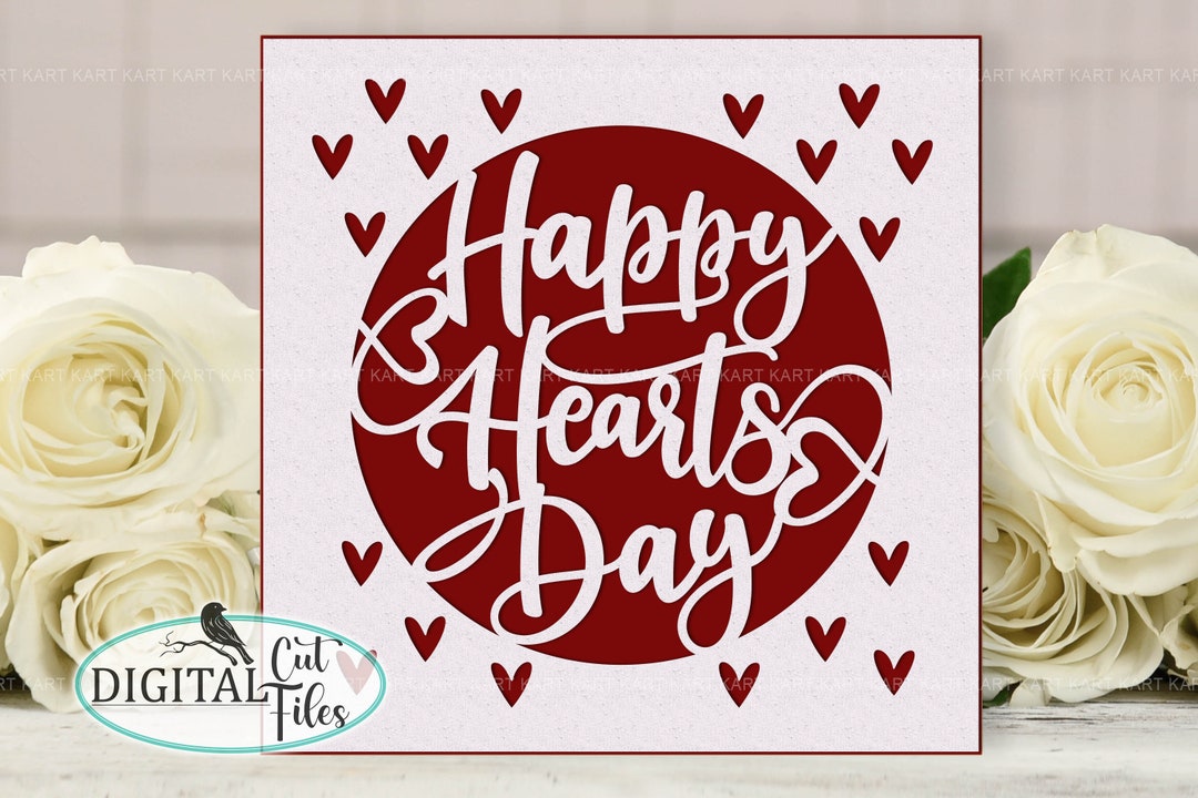 Valentine's Day Card Svg, Cricut Cut Cards, Valentine's Day Card Svg ...