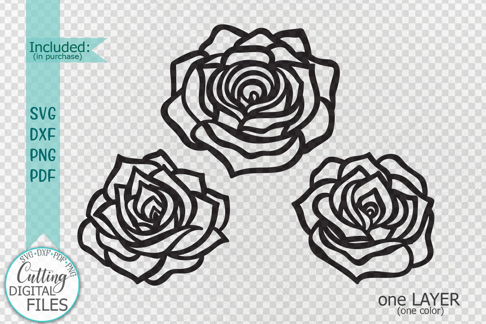 Rozen svg bundel roos svg glowforge bestand uitgesneden - Etsy Nederland