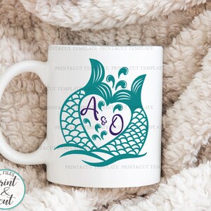 Mermaid Tails Heart Svg, Mermaid Tail Svg, Fish Tail Svg, Mermaid ...