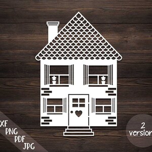House Svg, Home Svg, Building Cut File, Papercut Template, Laser Cut ...
