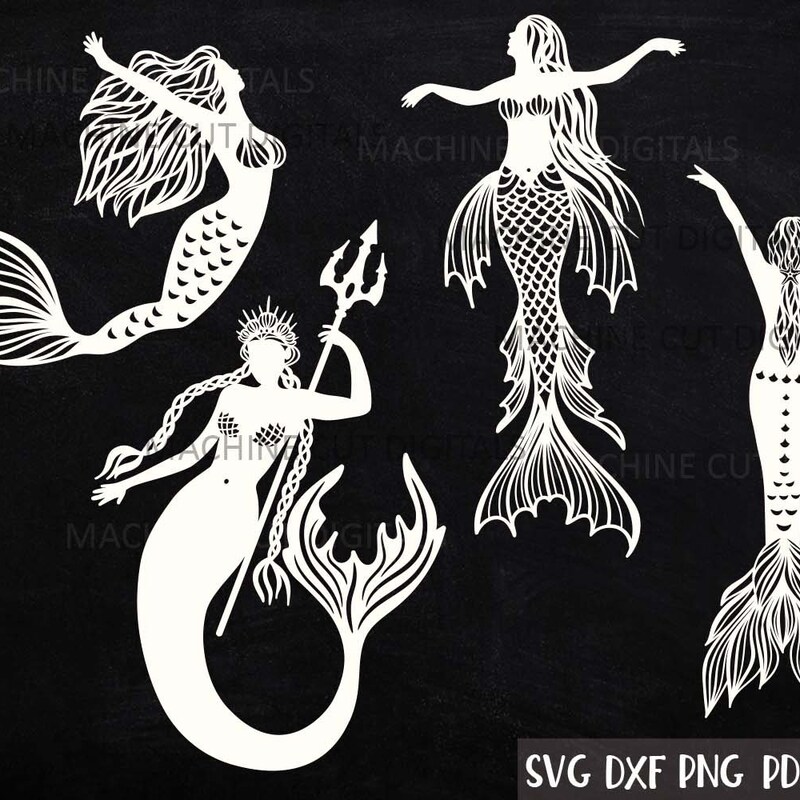 Mermaid Cut Outs - Etsy