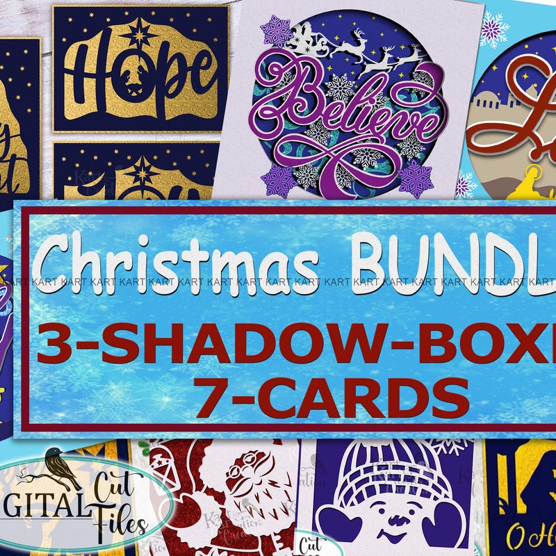 Shadow Box Card Svg - Etsy