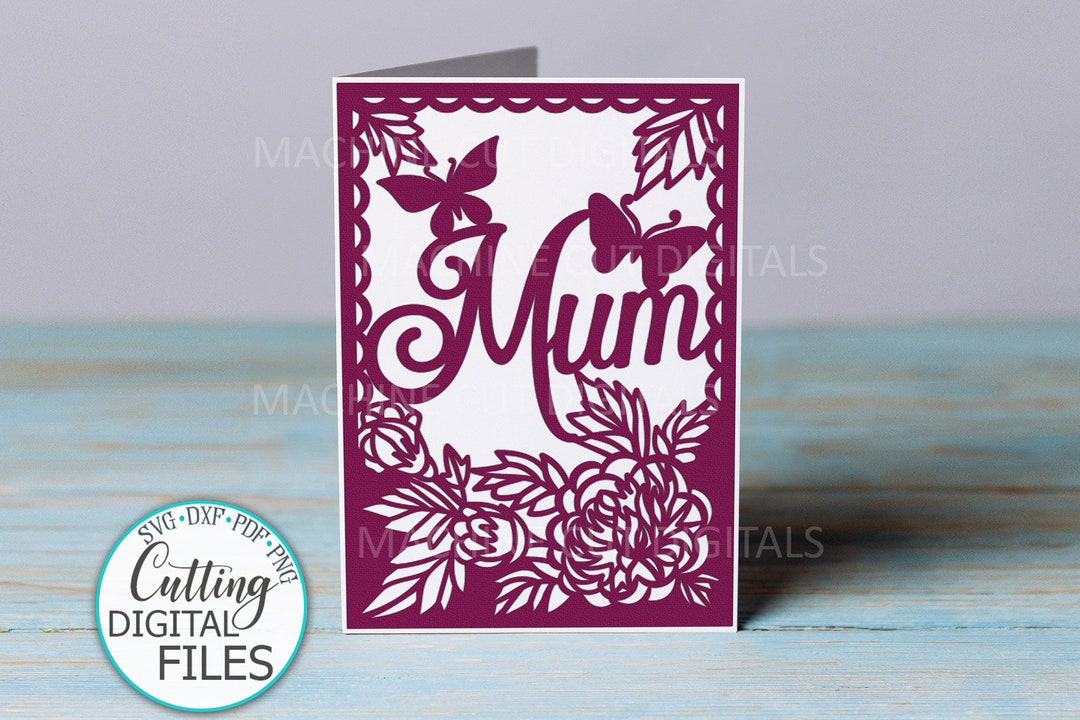 Mum Birthday Insert Card Svg, Mother's Day Card Svg, Cricut Card Svg ...