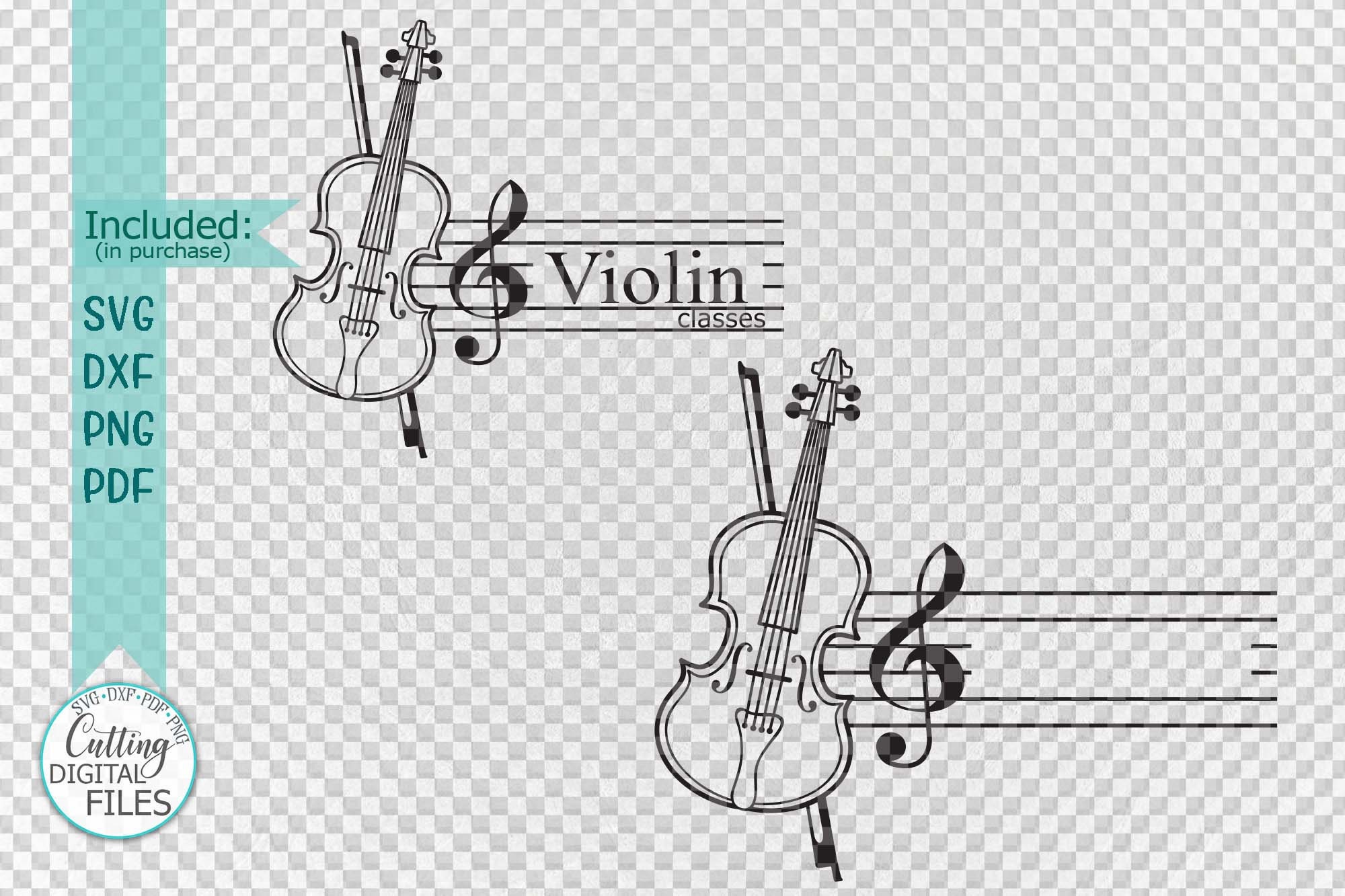 Violin monogram svg violin svg musical frame svg vinyl cut | Etsy