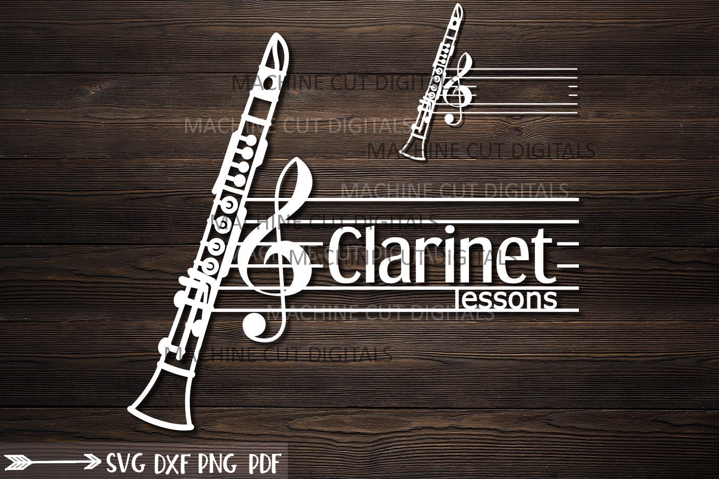 Clarinet Monogram Svg Clarinet Split Monogram Svg Clarinet - Etsy