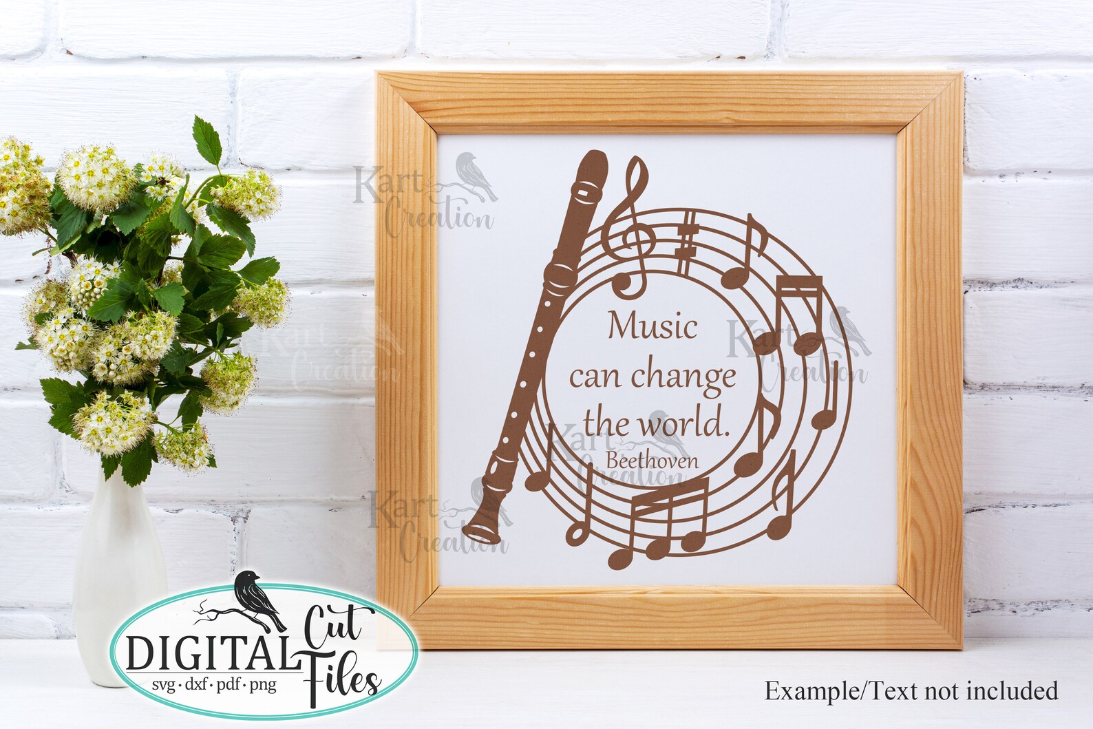 Flute Monogram Svg Flute Svg Cricut Cut File Silhouette - Etsy