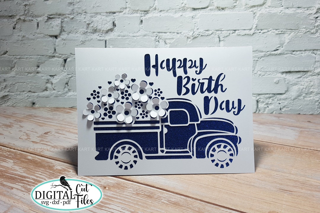 Pop up Birthday Card Svg, Cricut Cards, 3D Birthday Card Svg, Pop up ...