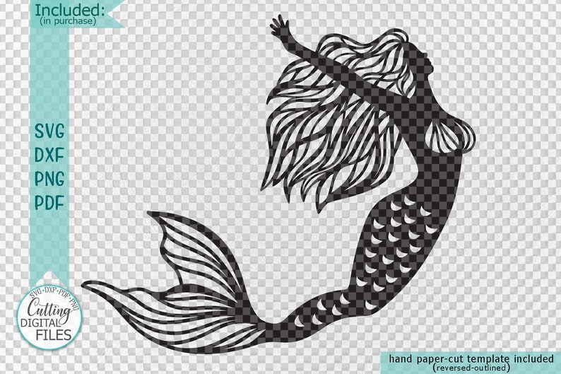 Mermaids Bundle Svg Laser Cut File for Glowforge Dxf - Etsy