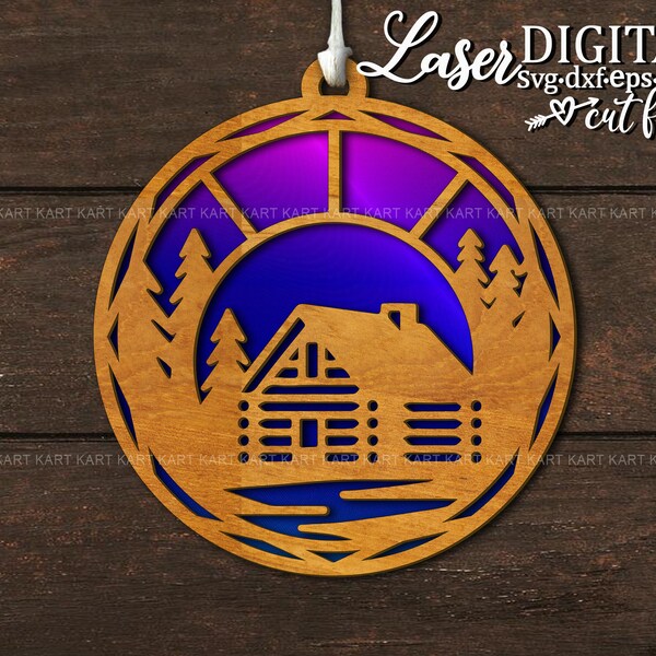 Cabin Ornament - Etsy