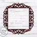 Swirly Frame Svg Square Frame Svg Laser Cut Template Paper - Etsy