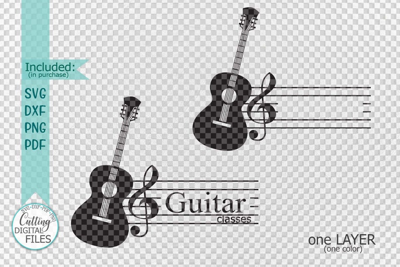 Guitar Split Monogram Svg Guitar Frame for Name Svg Vinyl | Etsy