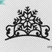 Christmas Crown Svg, Princess Crown Svg, Monogram Crown Svg, Winter Svg ...