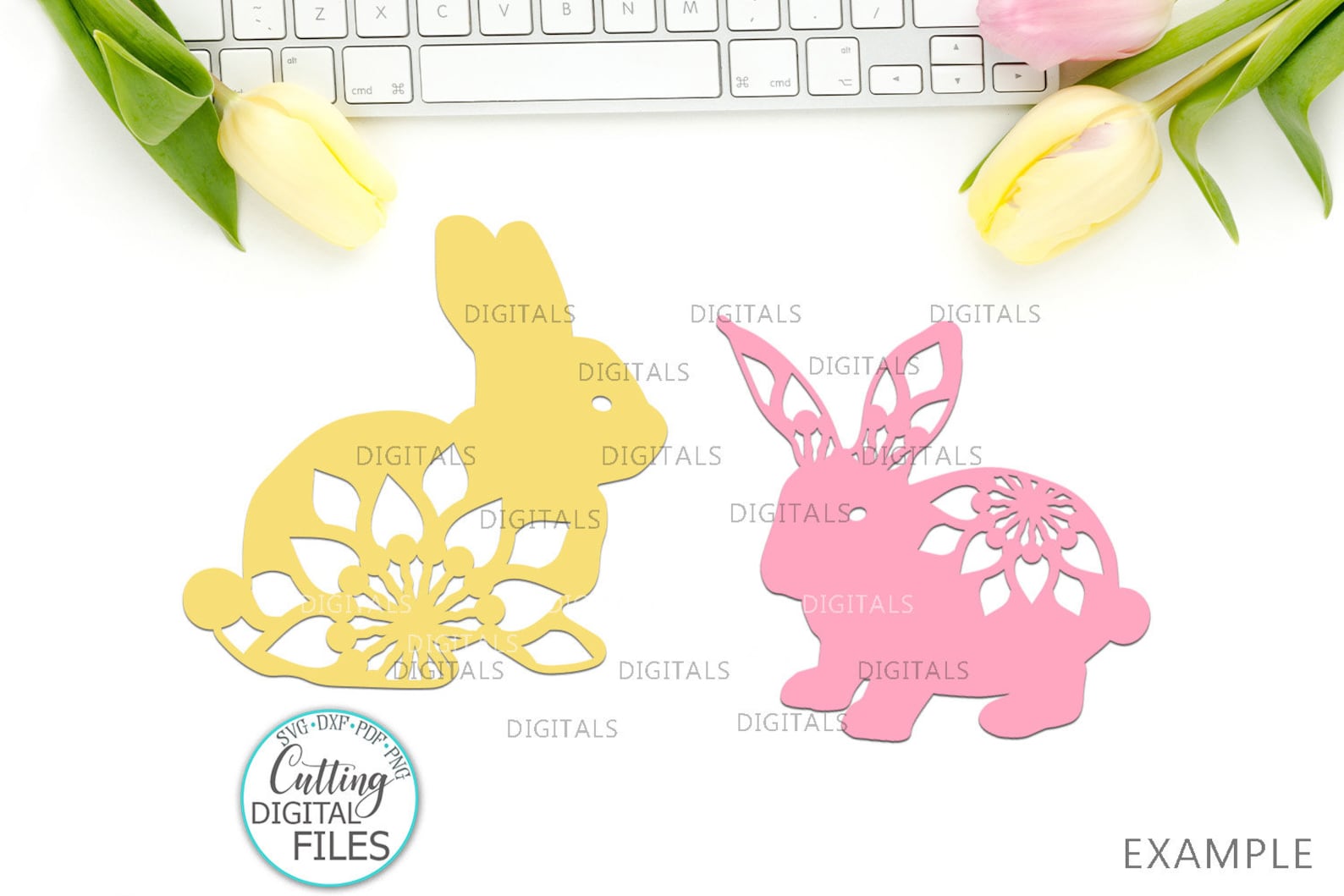 Floral Bunny Svg Bunny Mandala Svg Easter Bunny Svg Rabbit | Etsy