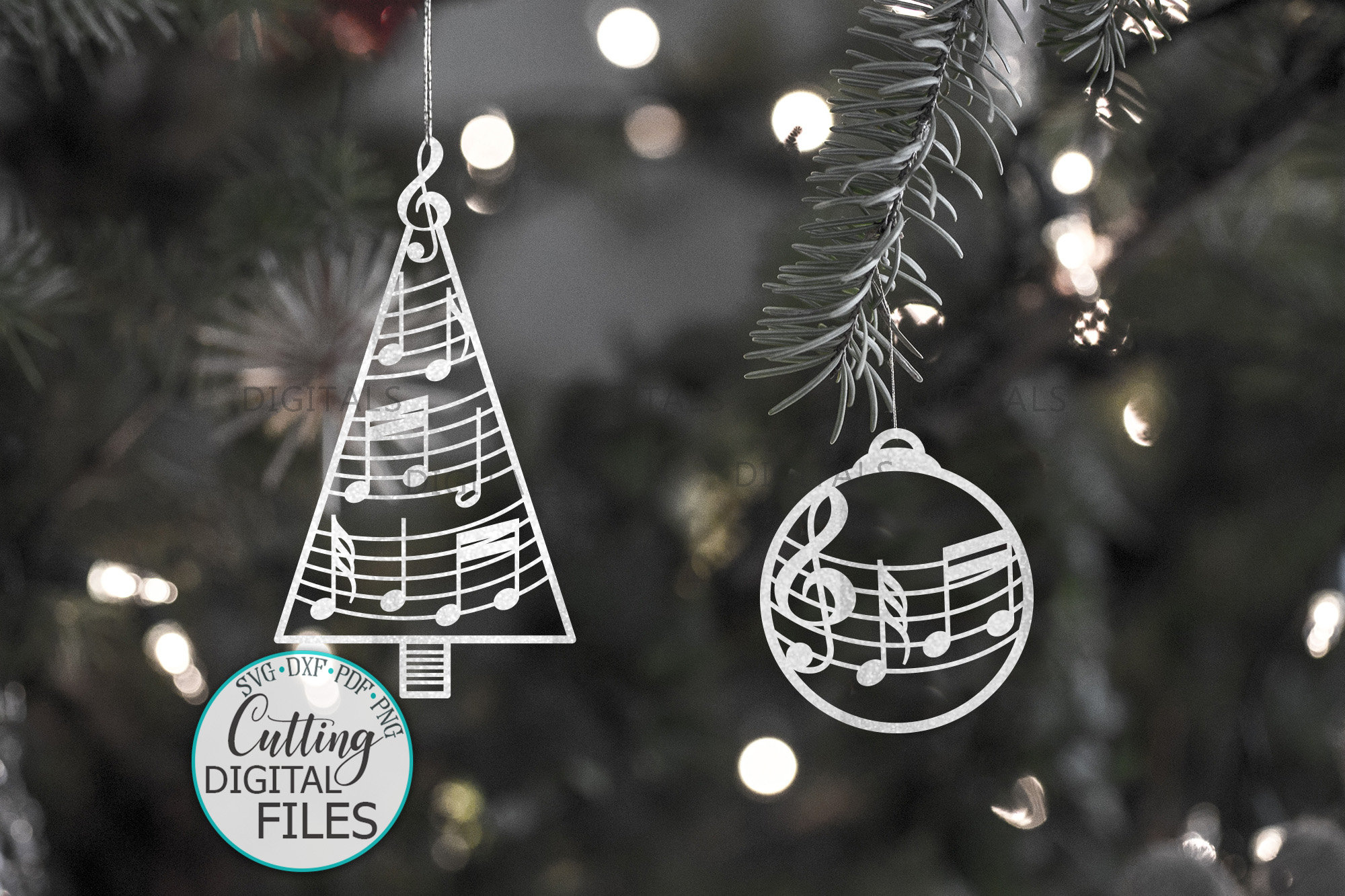 Christmas Tree With Music Notes Hanging Ornaments Decoration - Etsy
