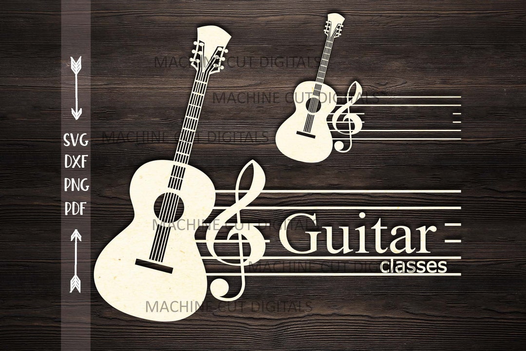 Guitar Split Monogram Svg, Guitar Frame for Name Svg, Vinyl Cut Svg ...