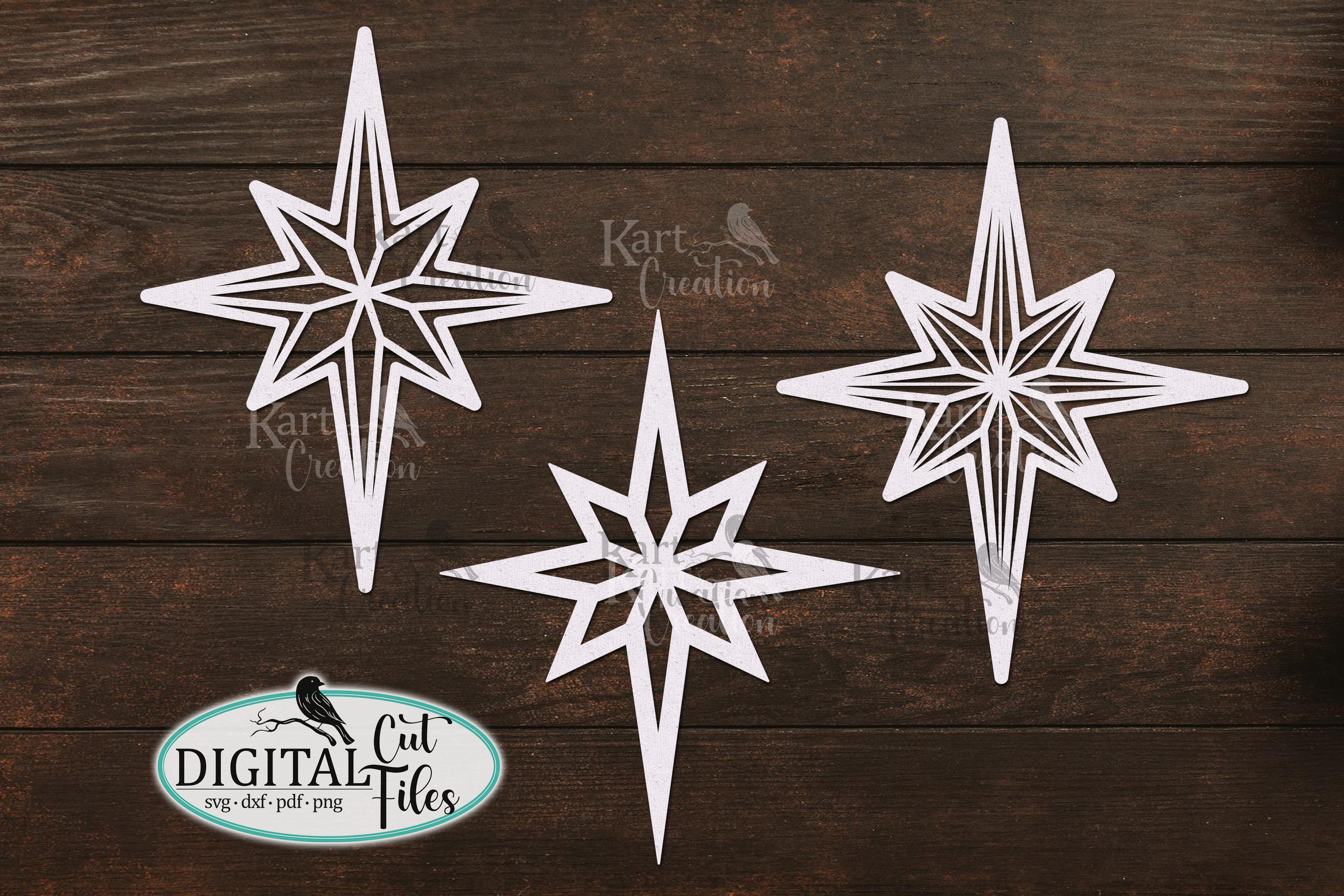 Christmas Star Svg Laser Cut Template Glowforge Star for - Etsy Canada