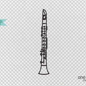 Clarinet Svg, Laser Cut Template, Glowforge Digital File, Dxf File ...
