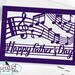 Fathers Day Music Card Svg Cricut, Card Svg, Music Notes Card Svg ...