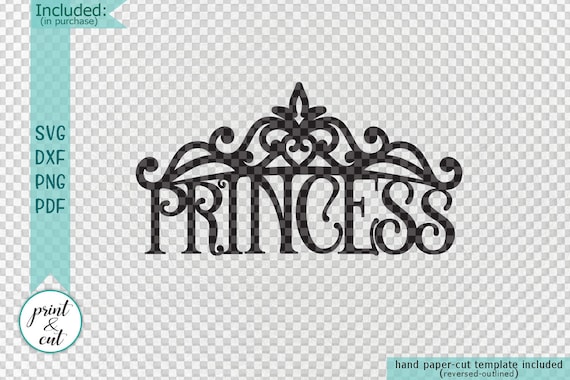 Princess Word With Crown