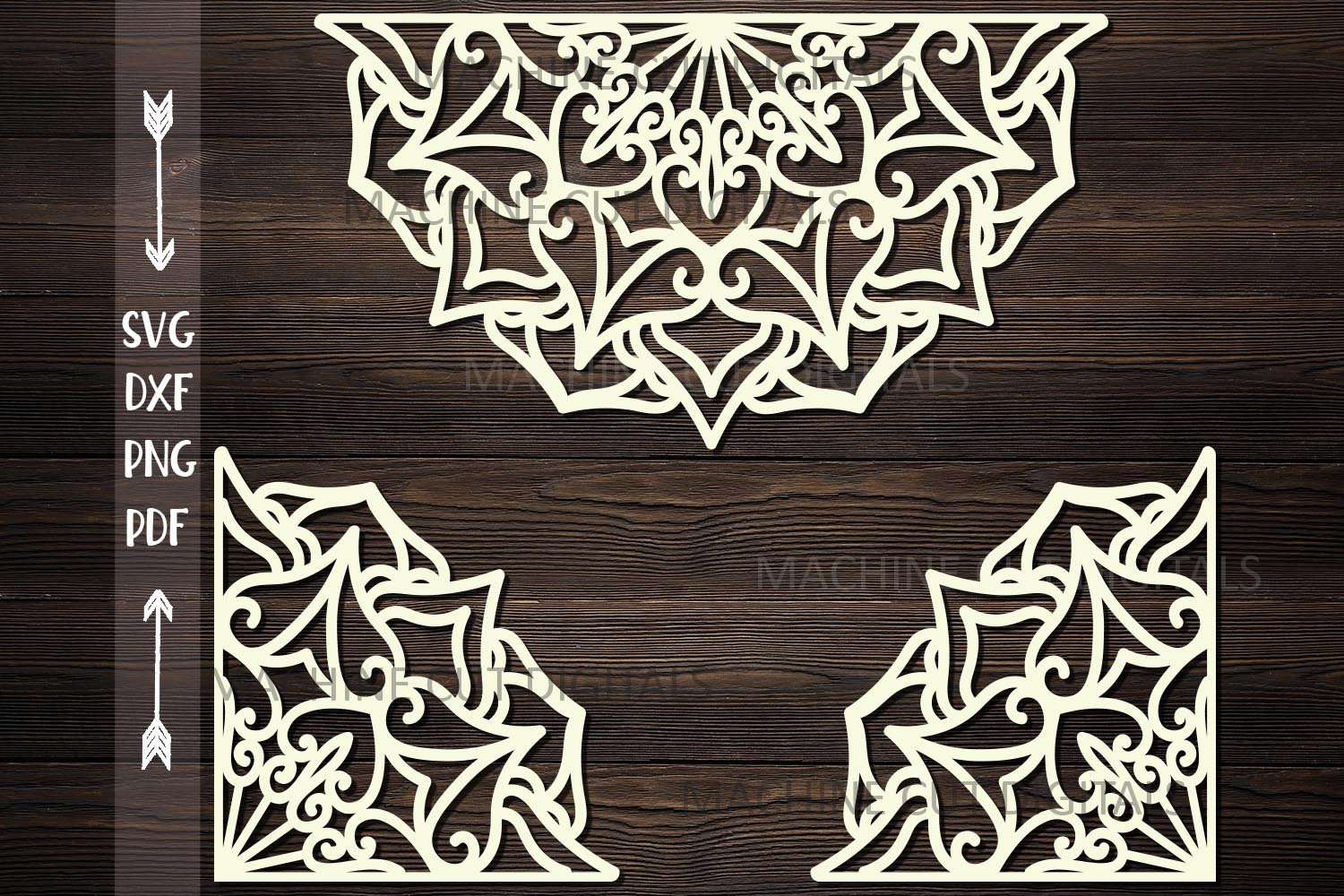 Mandala Corner Svg Cut File Half Mandala Svg Mandala Border - Etsy UK