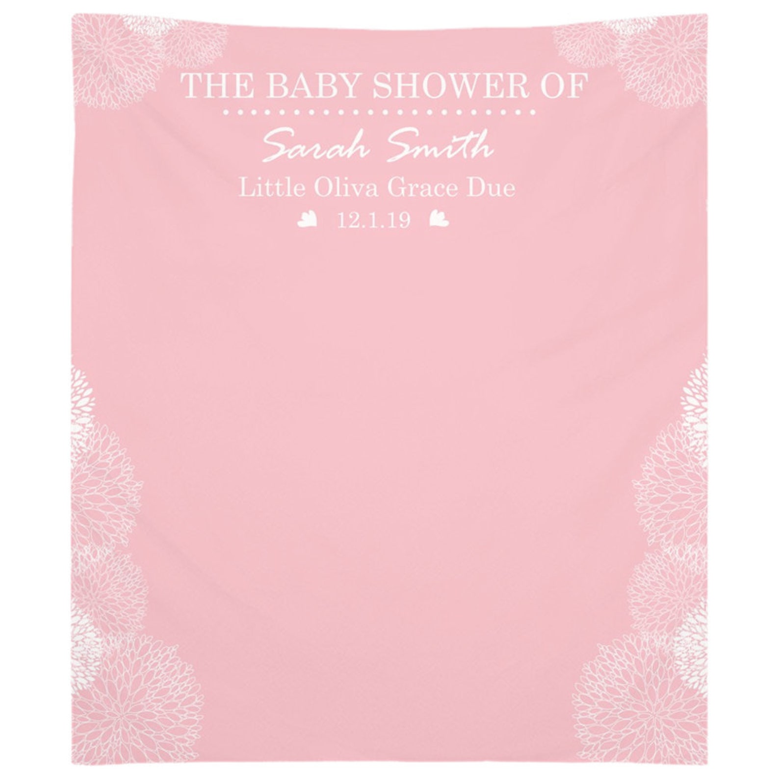 Custom Backdrop Decorations Customized Baby Shower & Birth | Etsy