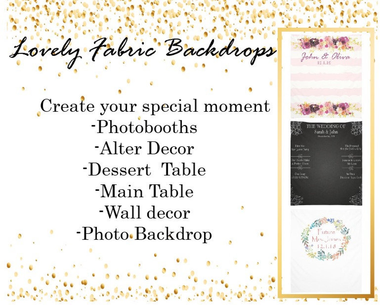 Custom Backdrop Banner Photo Booth Decorations Birthday - Etsy