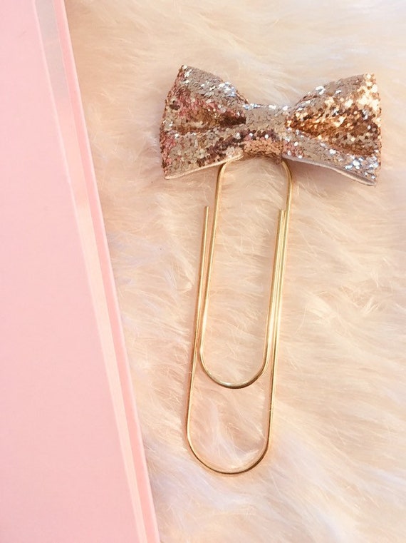 Gold Bow Oversized Paper Clip - Etsy