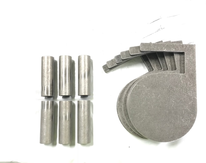 AR500 Steel Target Dueling Tree DIY Kit (6) 8"x 3/8" Paddles DOM Pivot ...