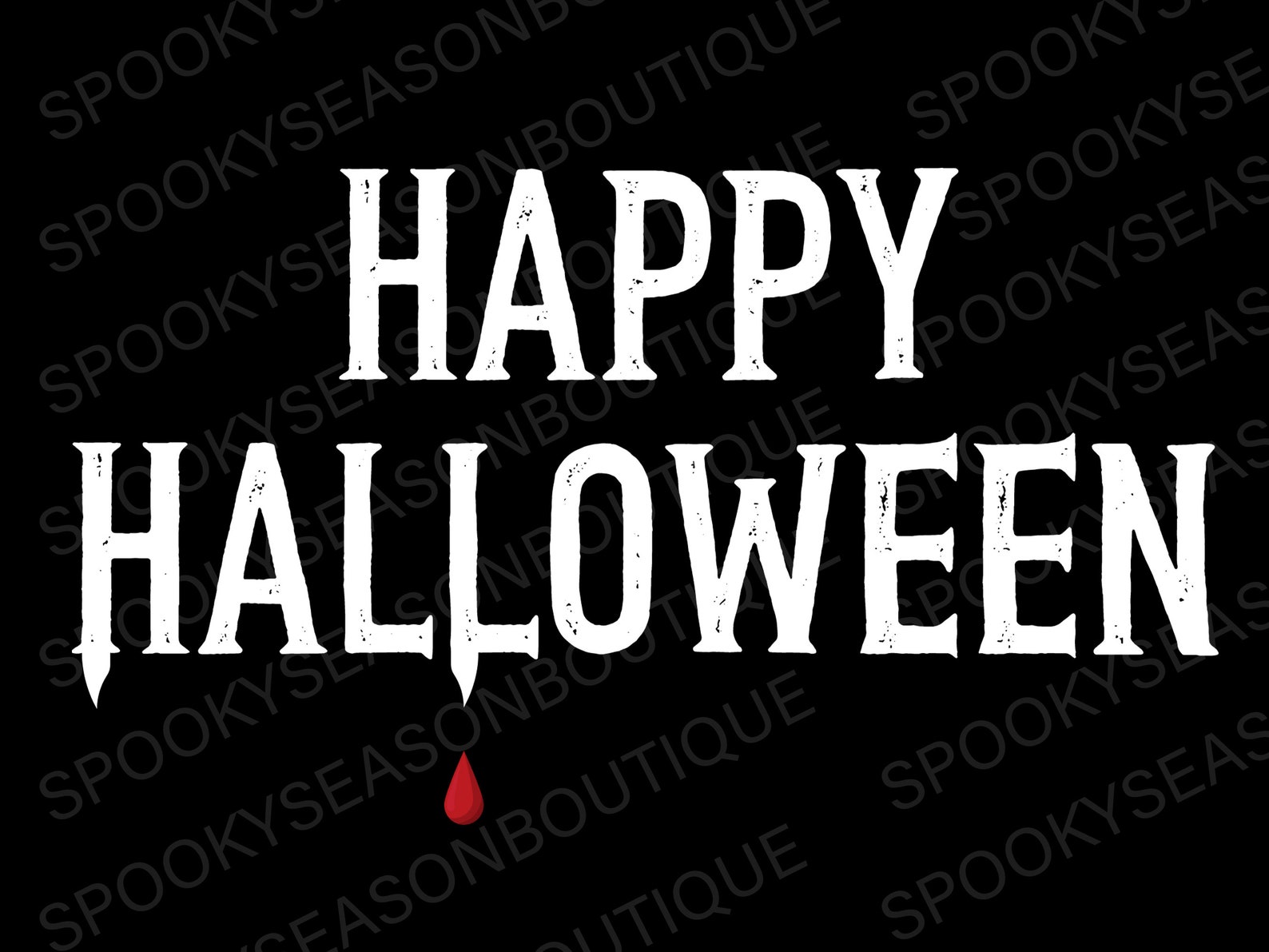Happy Halloween PNG, Clipart, SVG, Spooky Printable, Goth, Vampire ...