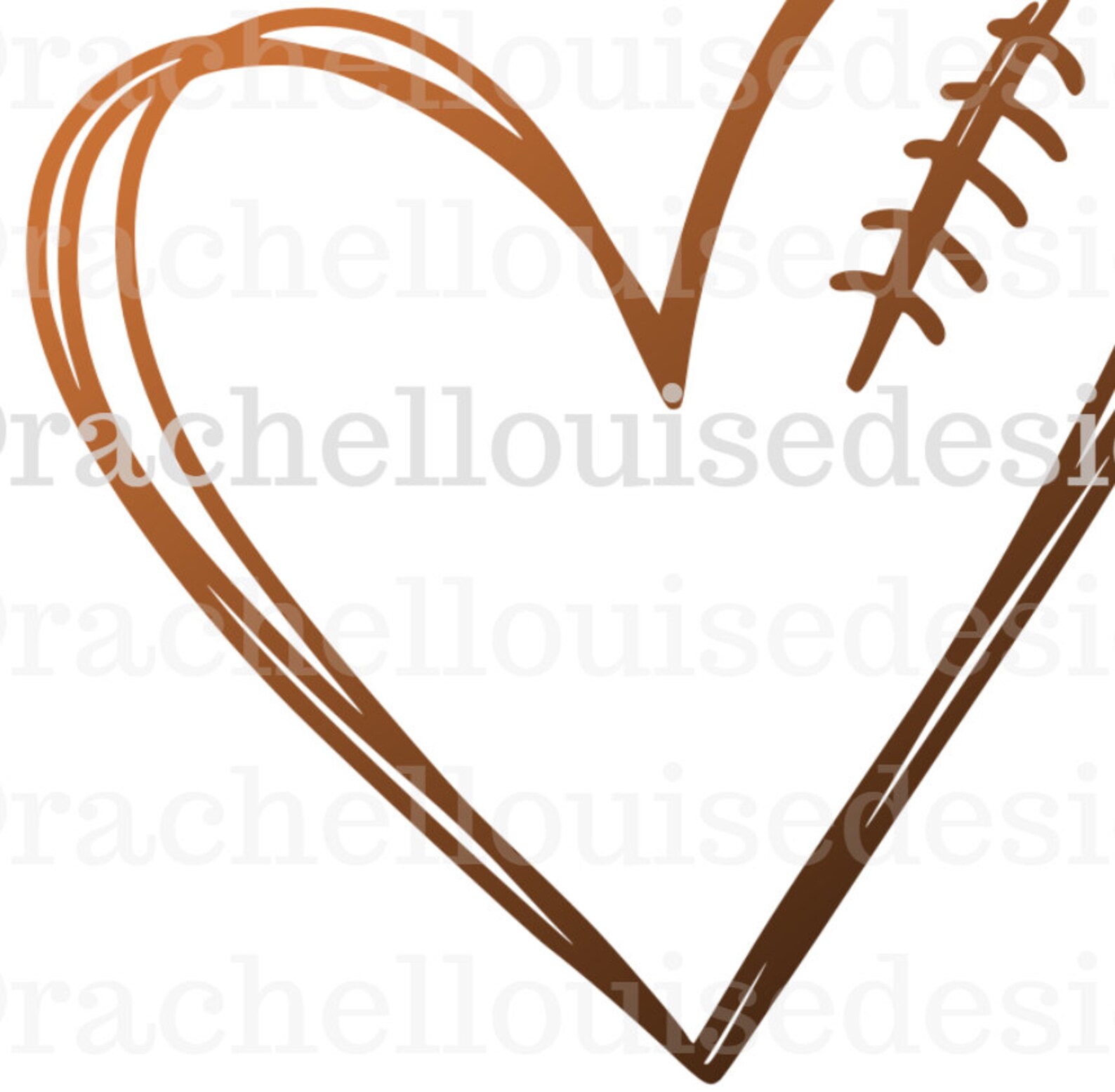 Football Heart SVG Football Heart DXF Football Heart PNG - Etsy