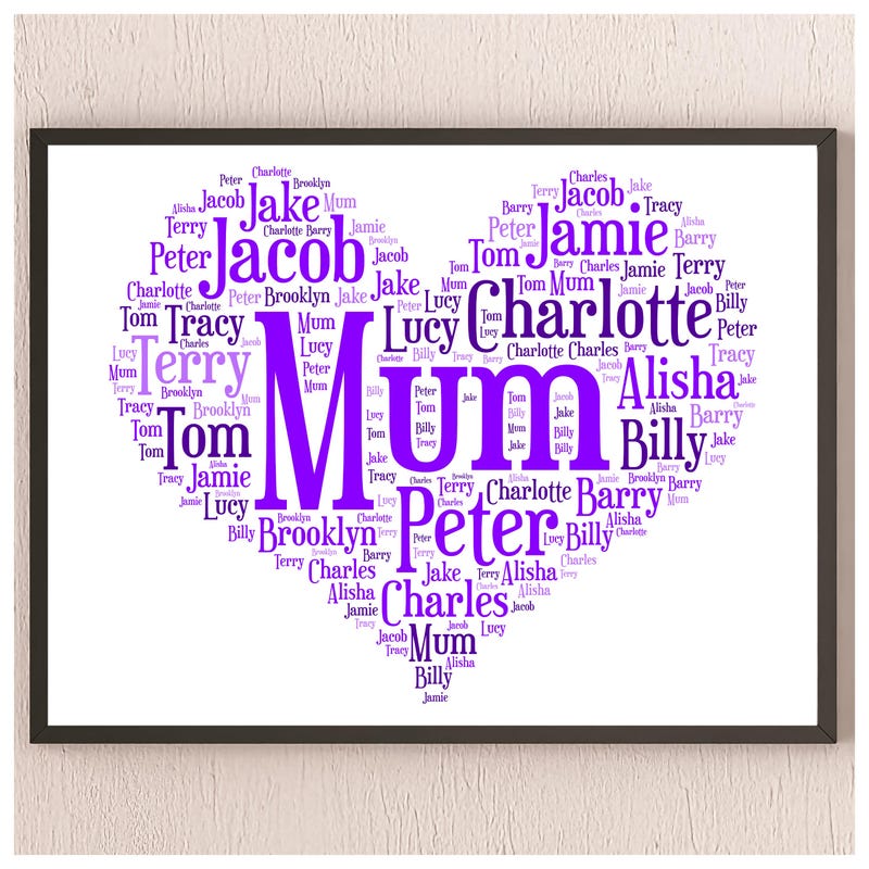 Word Art Shape - Etsy