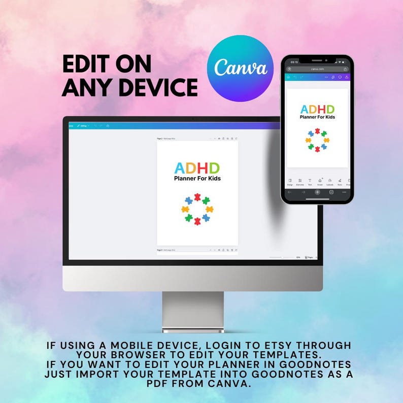ADHD Planner Bundle for Kids, Printable Daily and Weekly Routine Charts ...