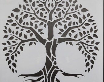 Large Tree Stencil - Etsy UK