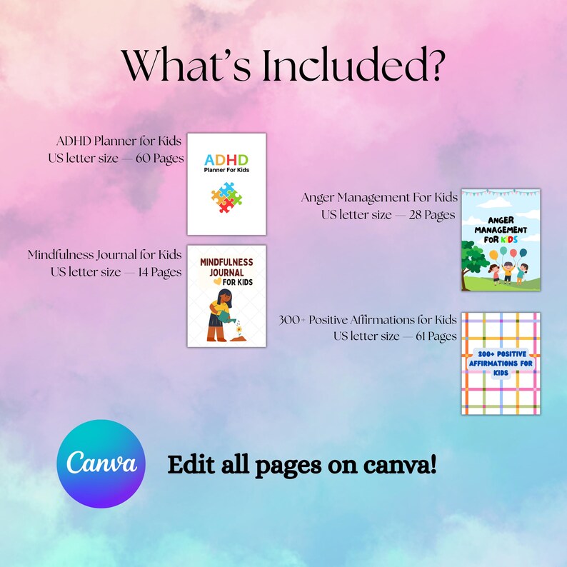 ADHD Planner Bundle for Kids, Printable Daily and Weekly Routine Charts ...