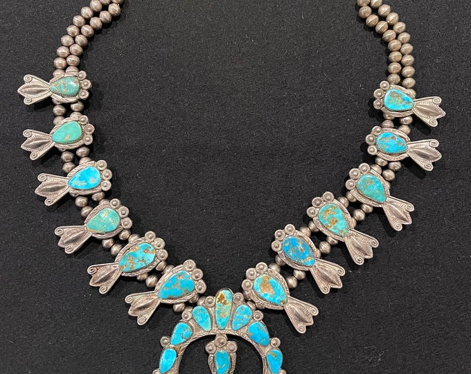 Early Dan Simplicio Snake Man Size Silver and Turquoise Old Pawn Cuff ...