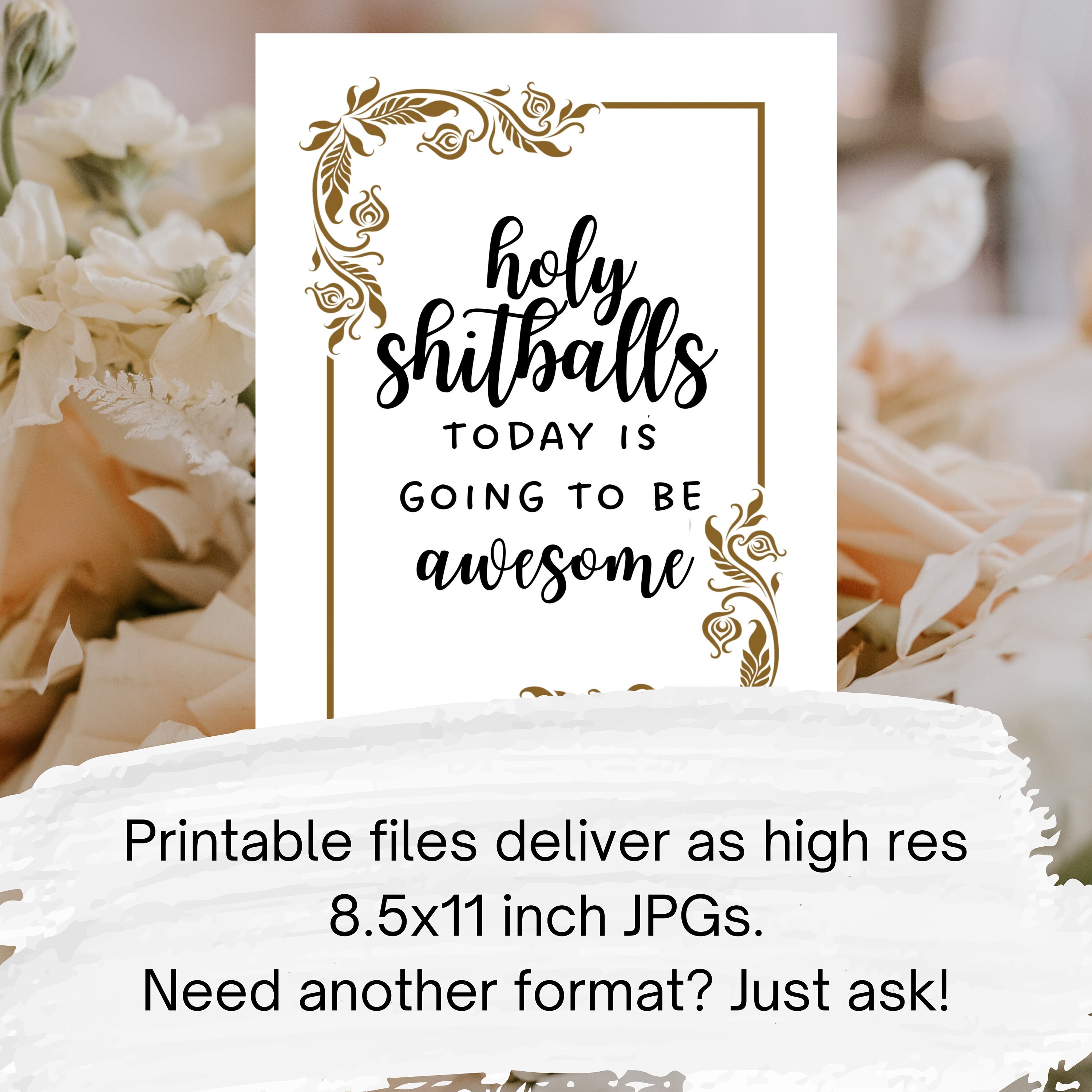 5 Pack Wedding Signs Phrase Designs in Downloadable / Printable Format ...