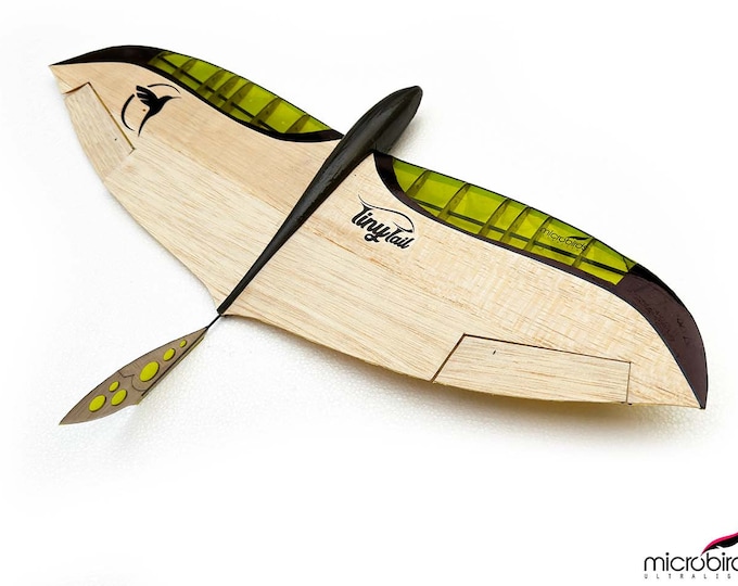 RC Glider Kit Micro Radio Control Glider Feather Squared Balsa Discus ...