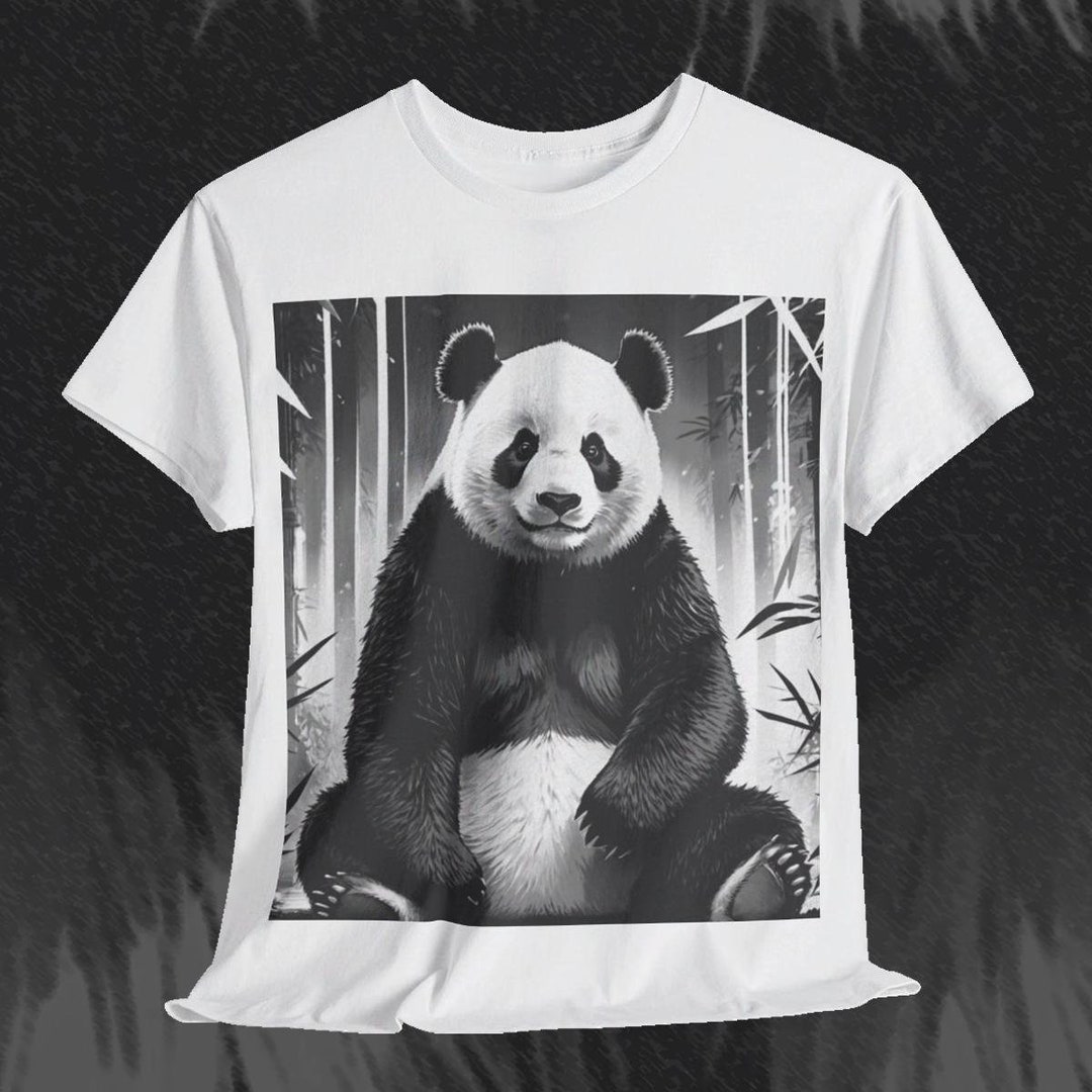 Panda Chillin' Artwork | Relaxing Fun Design | Adorable Wildlife Bamboo ...