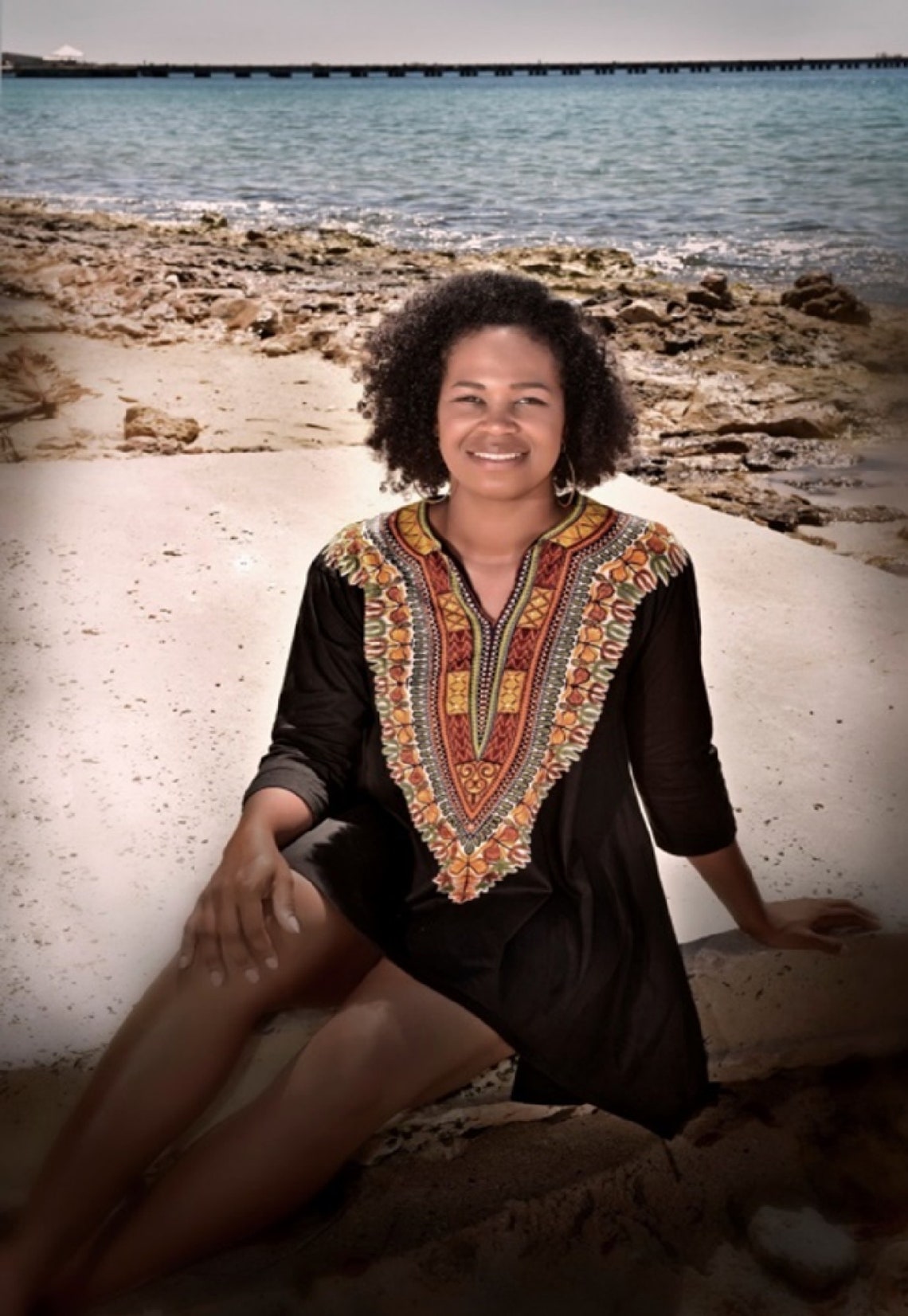 African Print Fabric With Angelina Design Asymmetric Tunic Top/mini ...