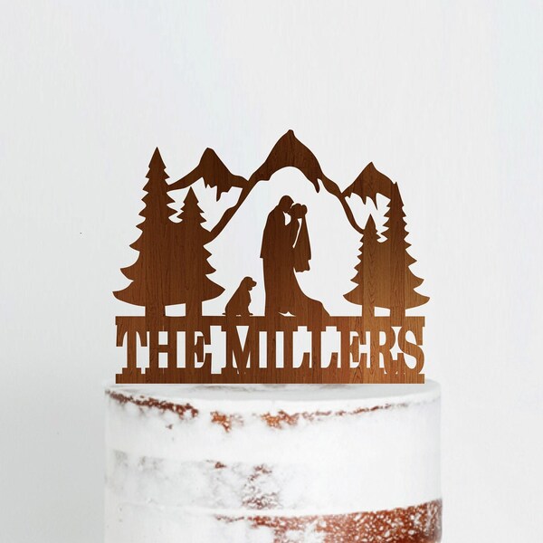 Mountain Cake Topper - Etsy