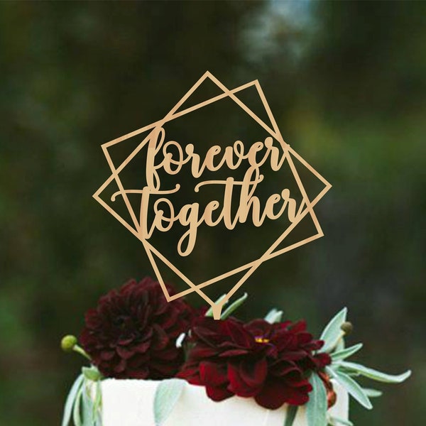 Modern Cake Topper - Etsy