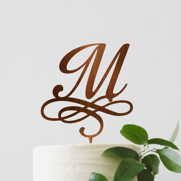 M Cake Topper - Etsy