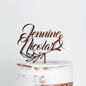 Names Cake Topper Cake Topper Wedding Custom Name Cake - Etsy
