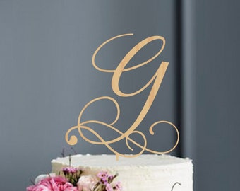 Letter J Silver Cake Topper - Etsy