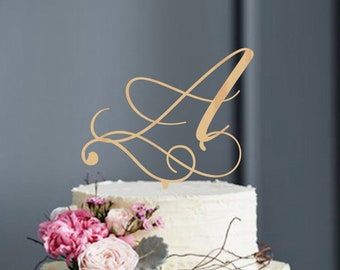 R Letter Wedding Cake Toppers Initial Cake Topper Personalised - Etsy
