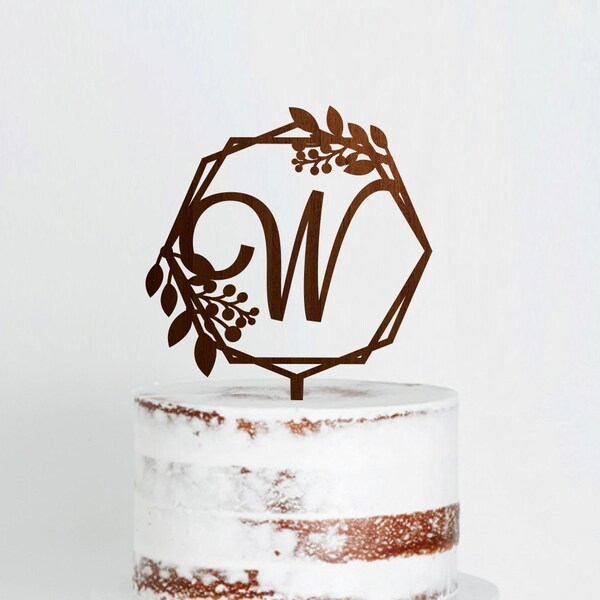 Letter W Cake Topper - Etsy