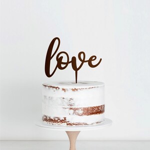 Love Wedding Cake Topper Rustic Cake Topper for Wedding - Etsy